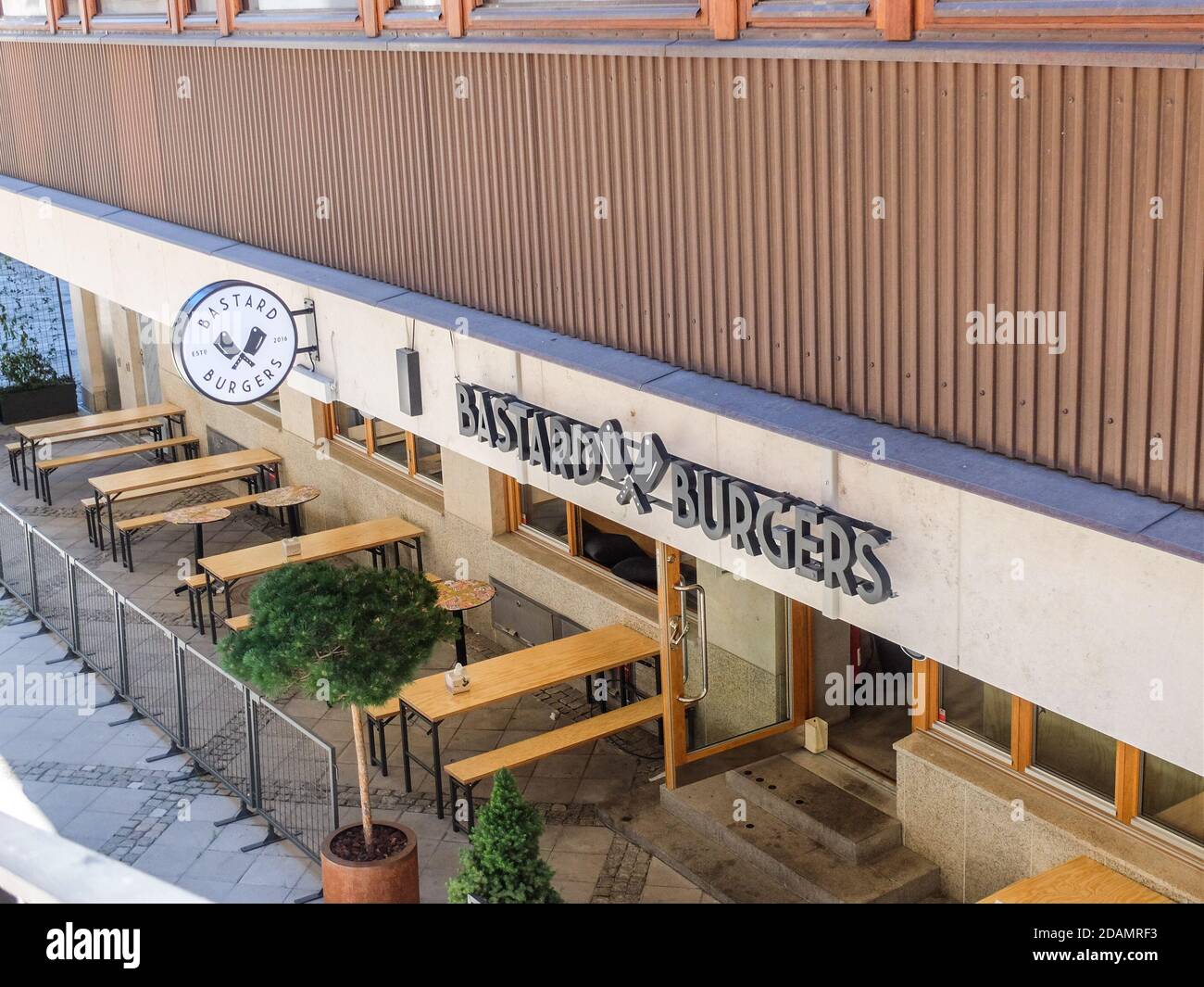 Bastard Burgers restaurant. Bastard Burgers is a swedish franchise of ...