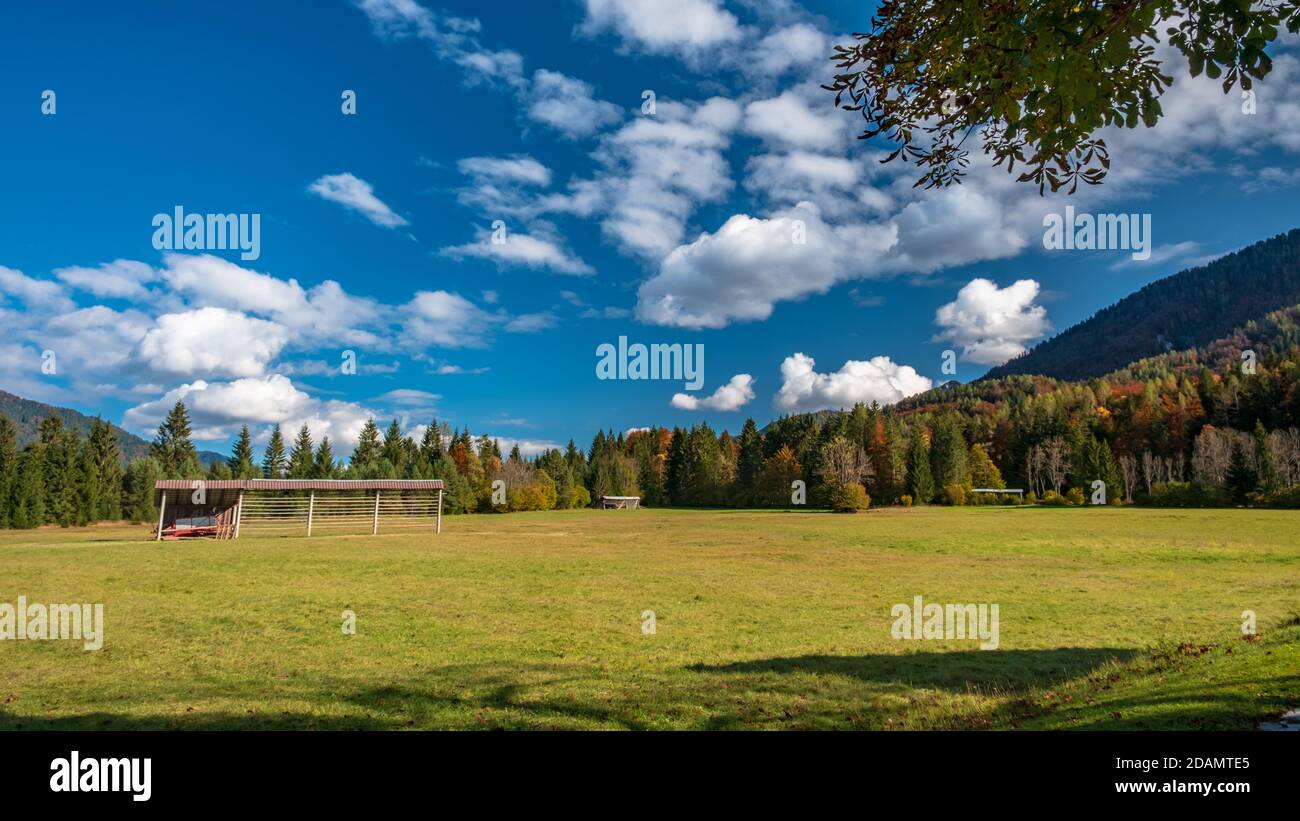 october afternoon in Fusine during a colorful autumn Stock Photo - Alamy