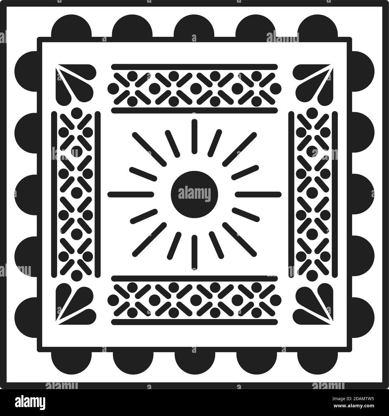 Mexican square Black and White Stock Photos & Images - Alamy