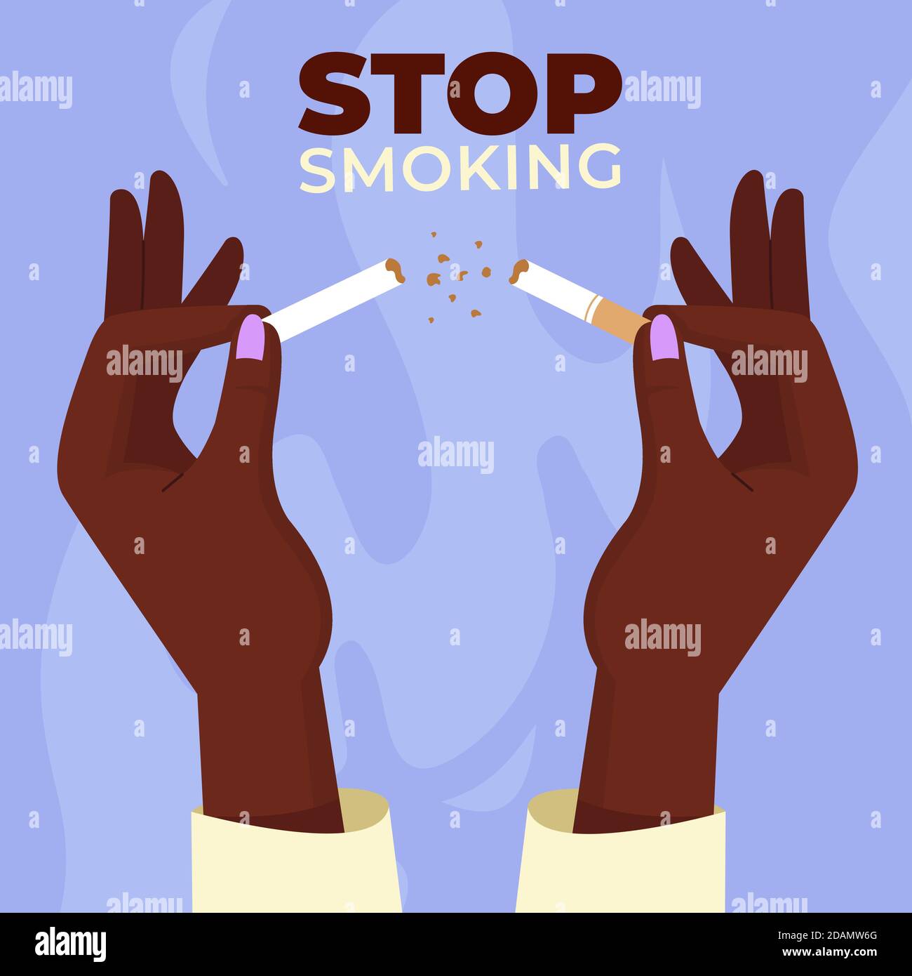 Quit smoking illustration Vector illustration Stock Vector Image & Art ...