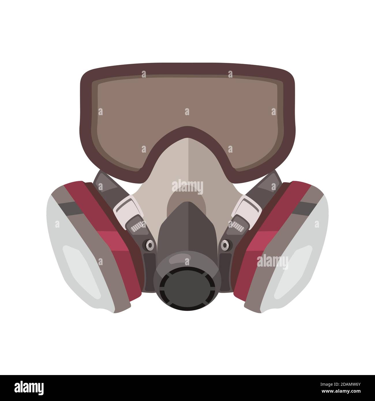 Gas mask respirator illustration Vector Stock Vector Image & Art - Alamy