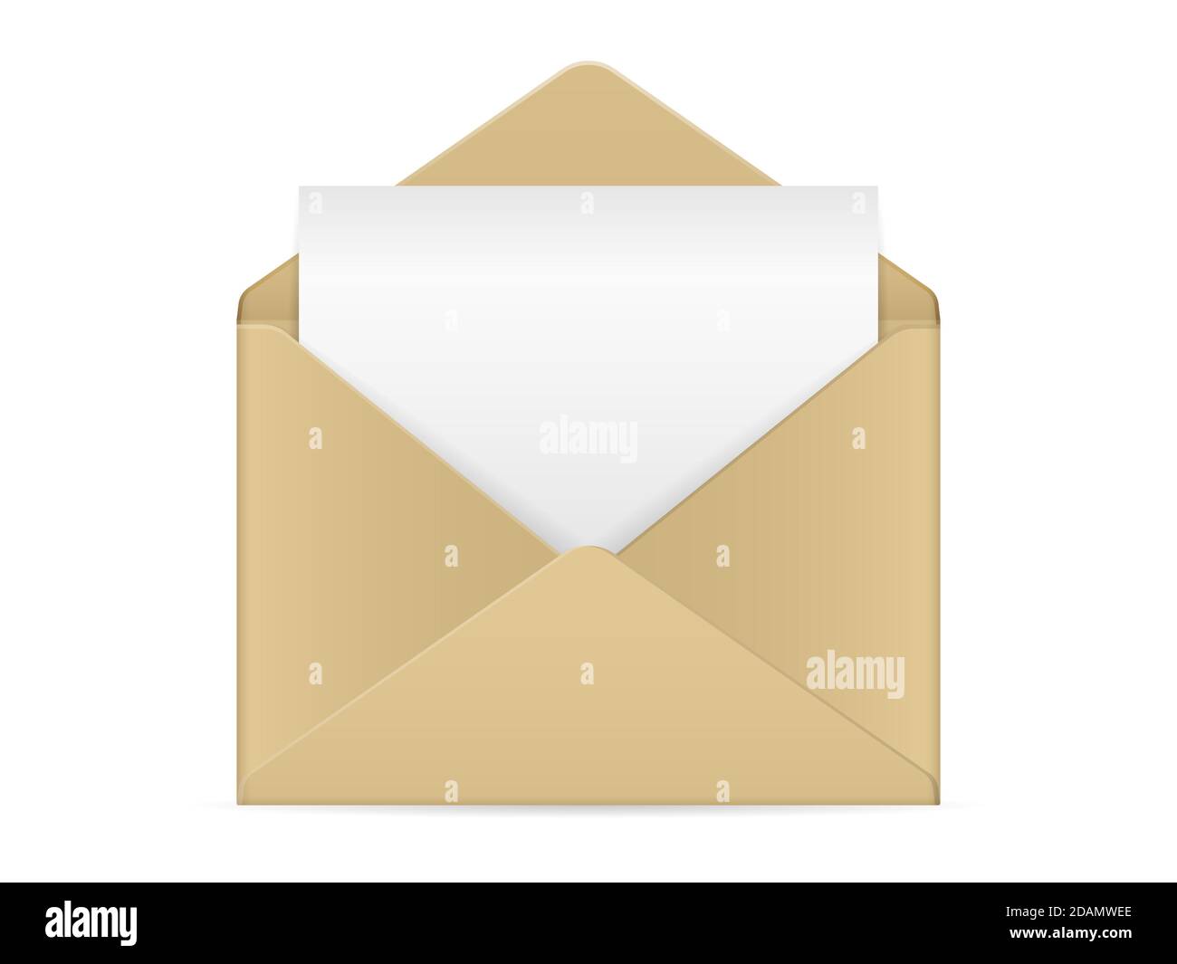 Envelope on a white background. Vector illustration Stock Photo - Alamy