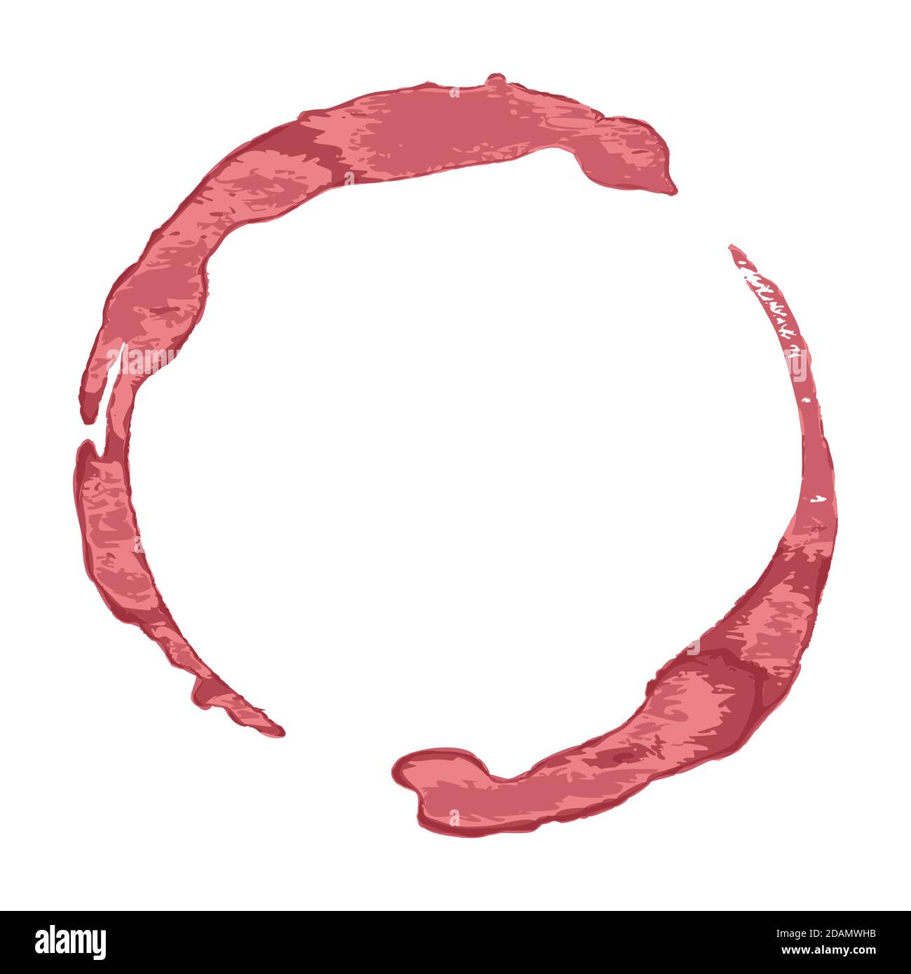 Wine stain on a white background. Vector illustration Stock Photo - Alamy