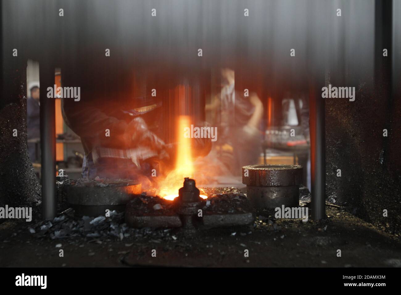 workers in factory Stock Photo - Alamy