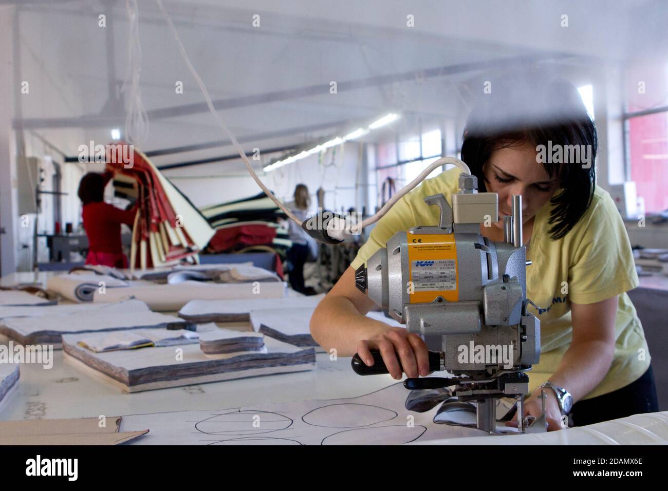 workers in factory Stock Photo - Alamy