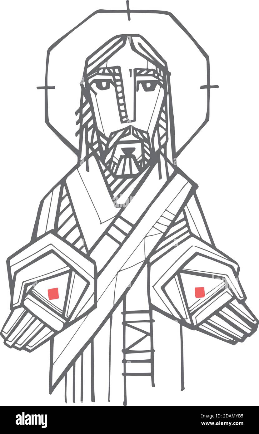 Jesus Christ Hand Drawing