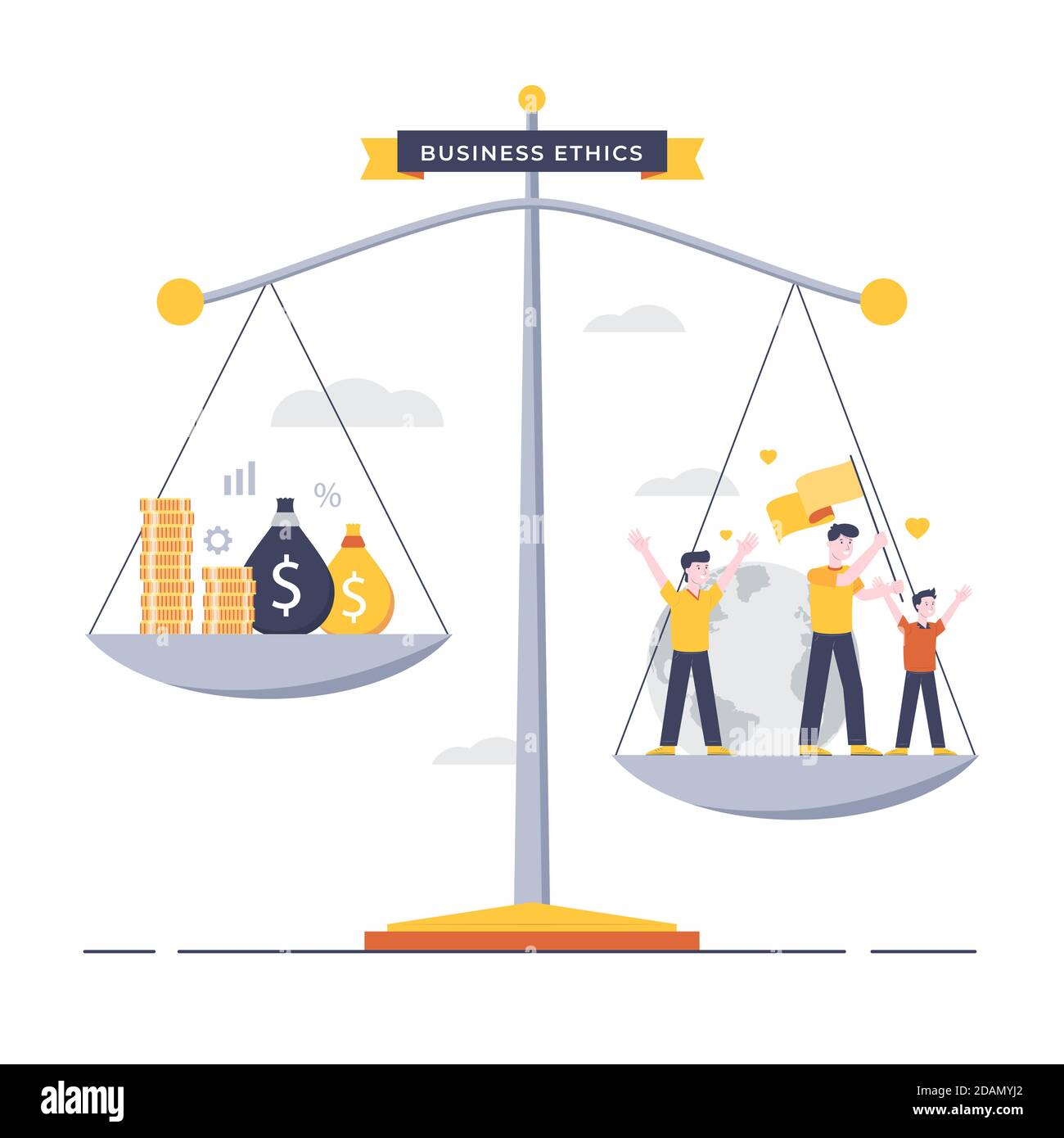 Ethics cartoon hi-res stock photography and images - Alamy