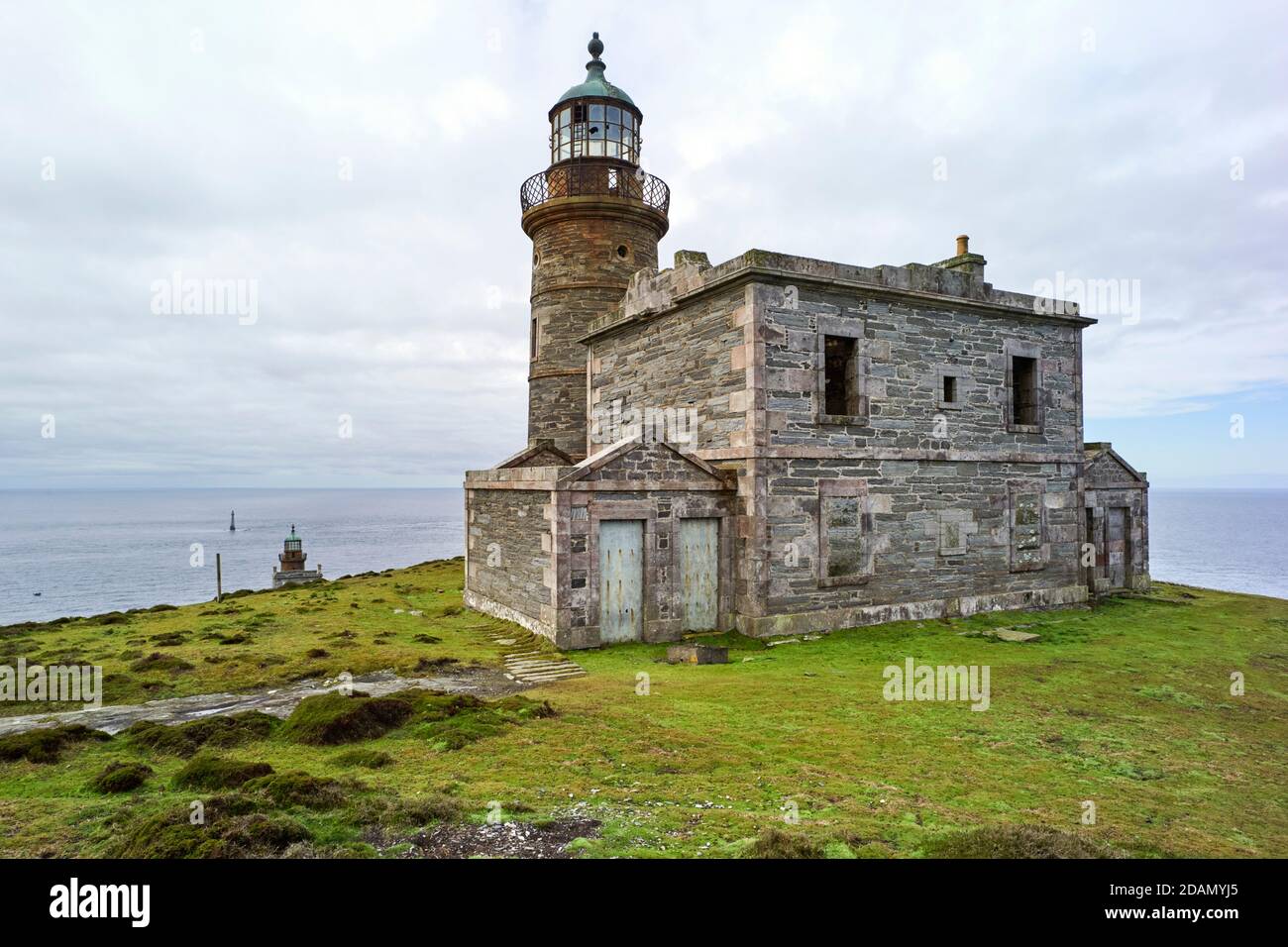 The higher of the original two lighthouses built in 1816-18 by Robert ...