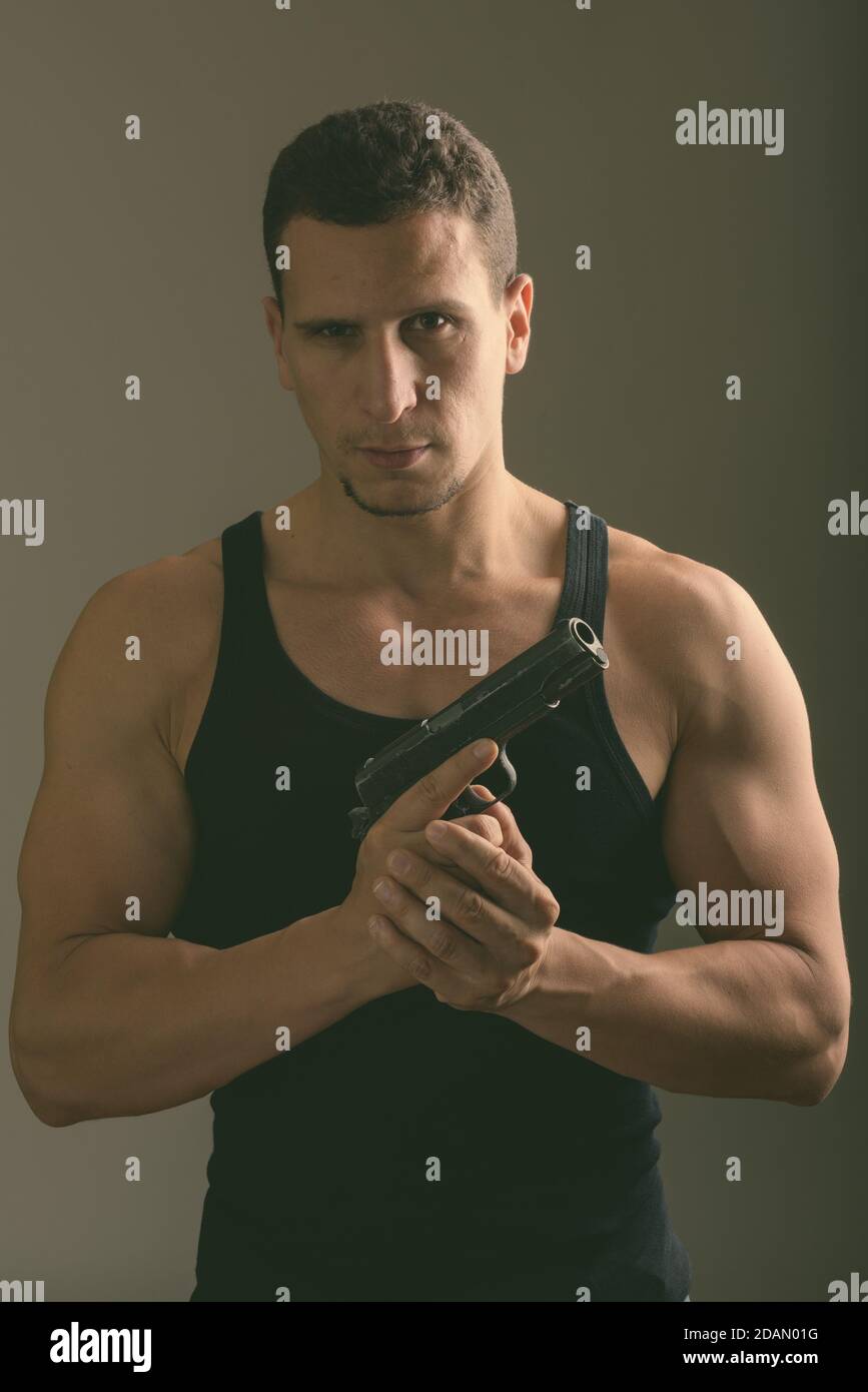 Vintage gangster gun hi-res stock photography and images - Alamy