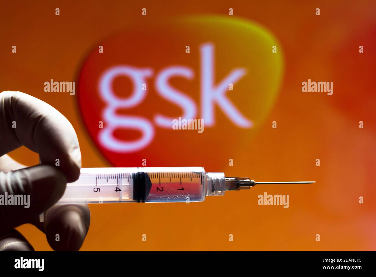 Brazil. 13th Nov, 2020. In this photo illustration the medical syringe ...
