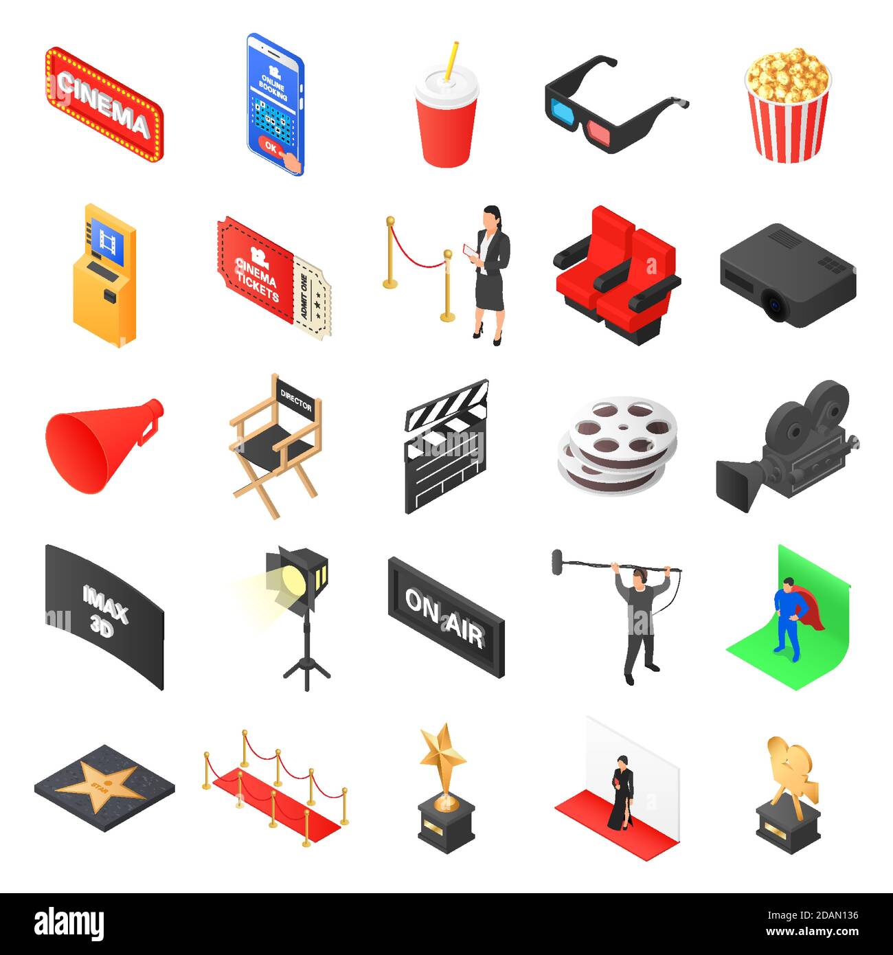 Movie theme icon Cut Out Stock Images & Pictures - Alamy