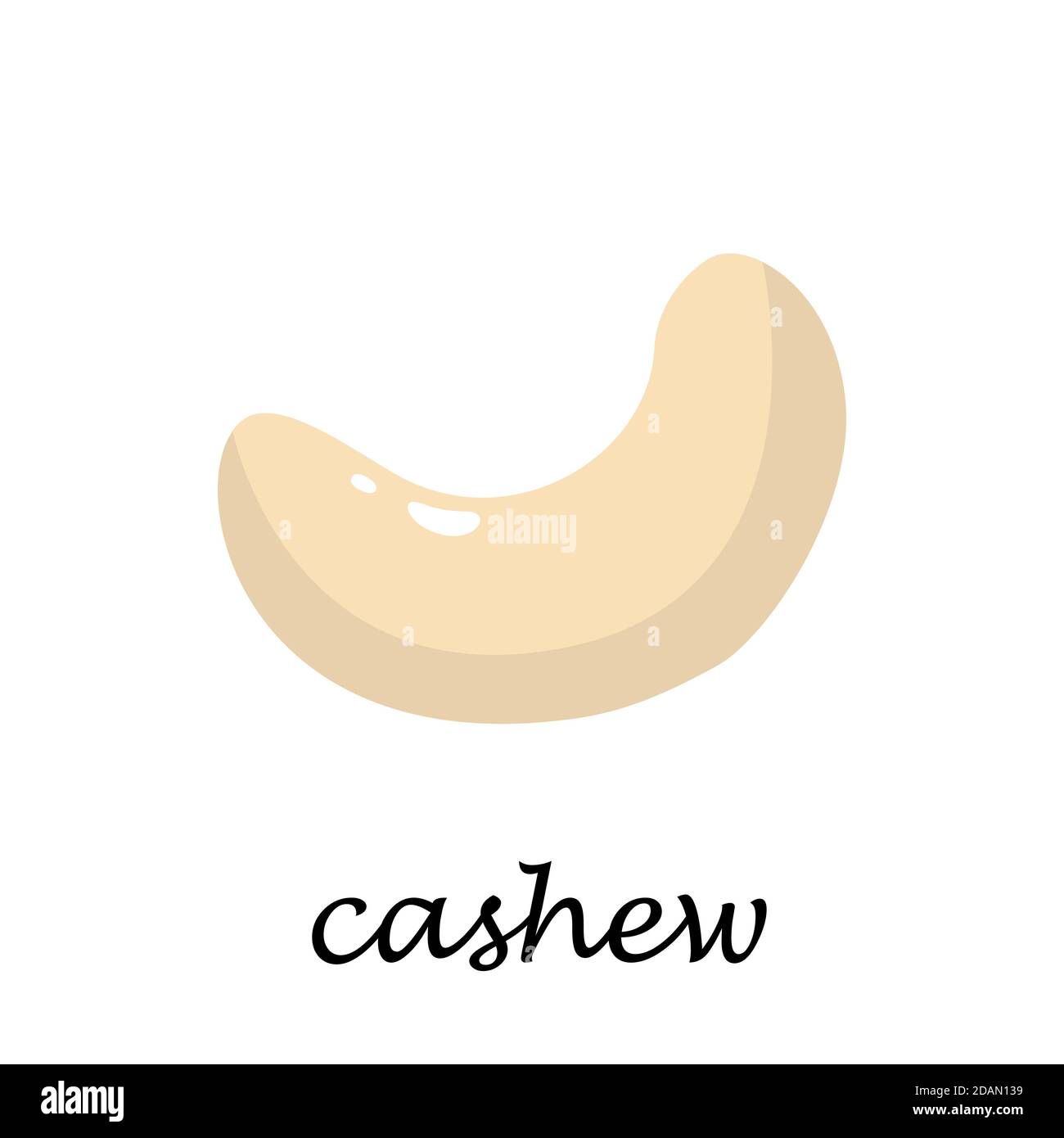 Cashew shape Stock Vector Images - Alamy