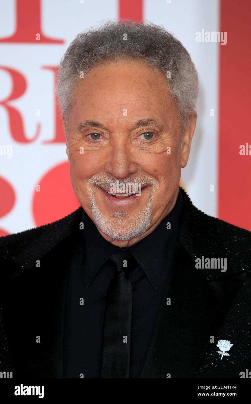 Tom Jones attends The BRIT Awards 2018 held at The O2 Arena on February ...