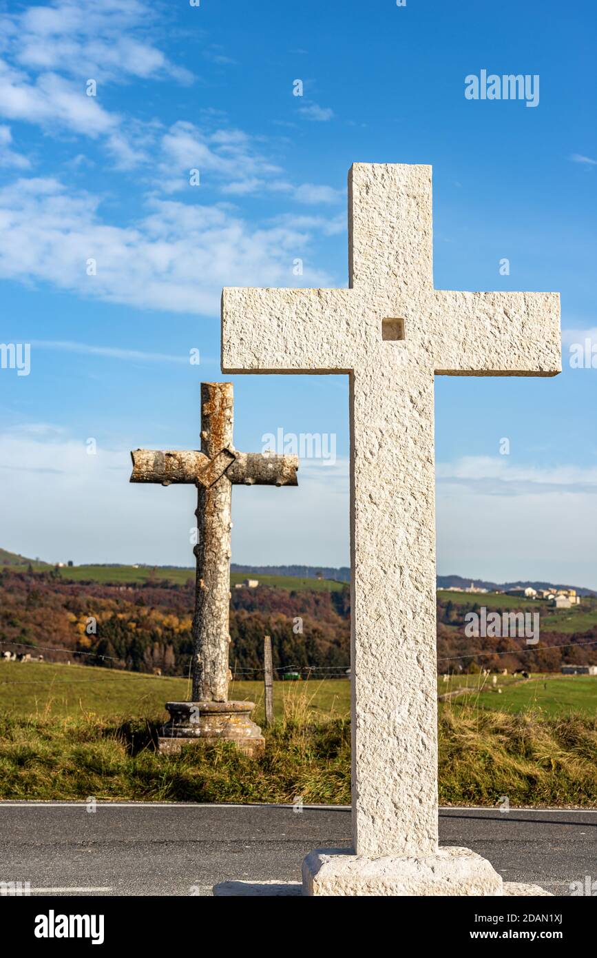 Christian Crosses Mountain High Resolution Stock Photography and Images ...