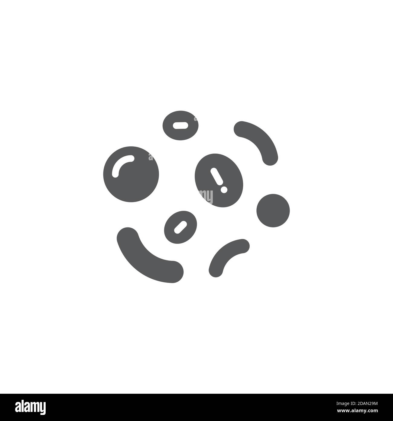 Blood cells vector icon. filled flat sign for mobile concept and web ...