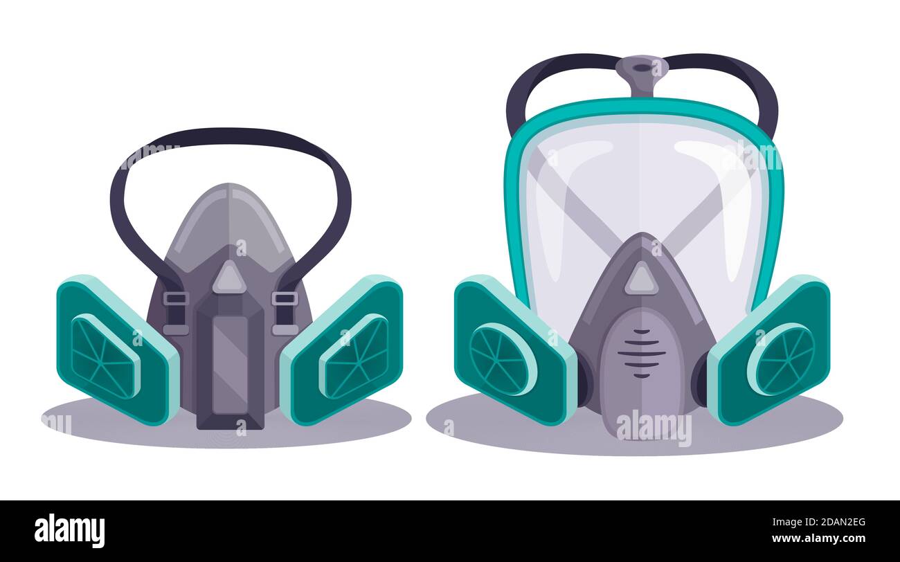 Gas mask respirator illustration Vector Stock Vector Image & Art - Alamy