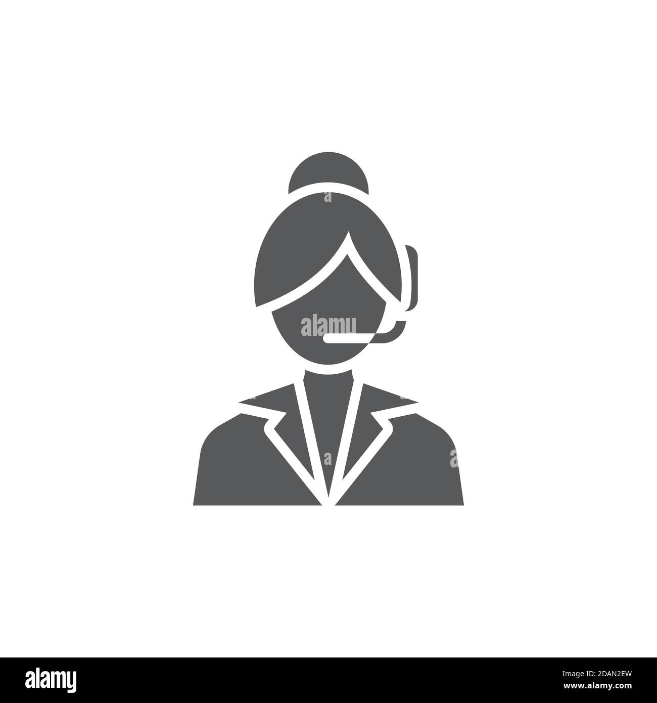 Call center lcon. Symbol, line, color, outline style pictogram on beige ...