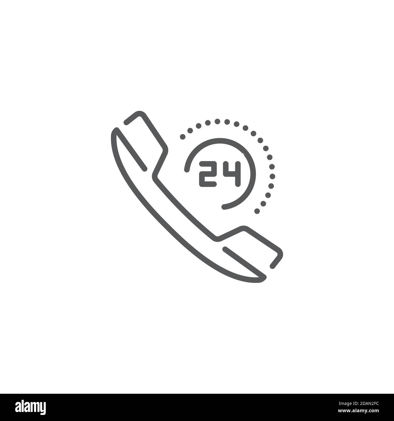 Call center lcon. Symbol, line, color, outline style pictogram on beige ...