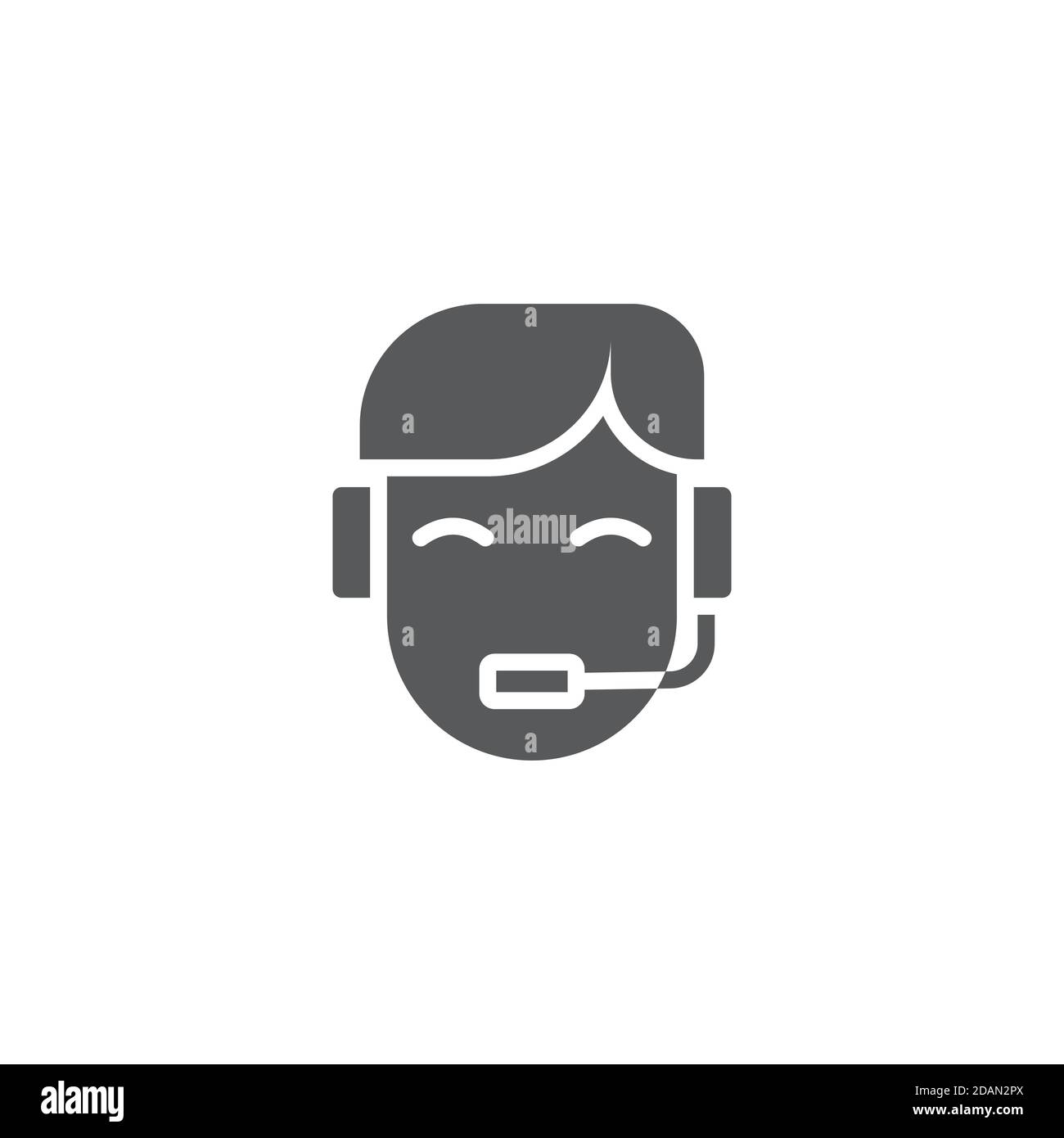 Call center lcon. Symbol, line, color, outline style pictogram on beige ...