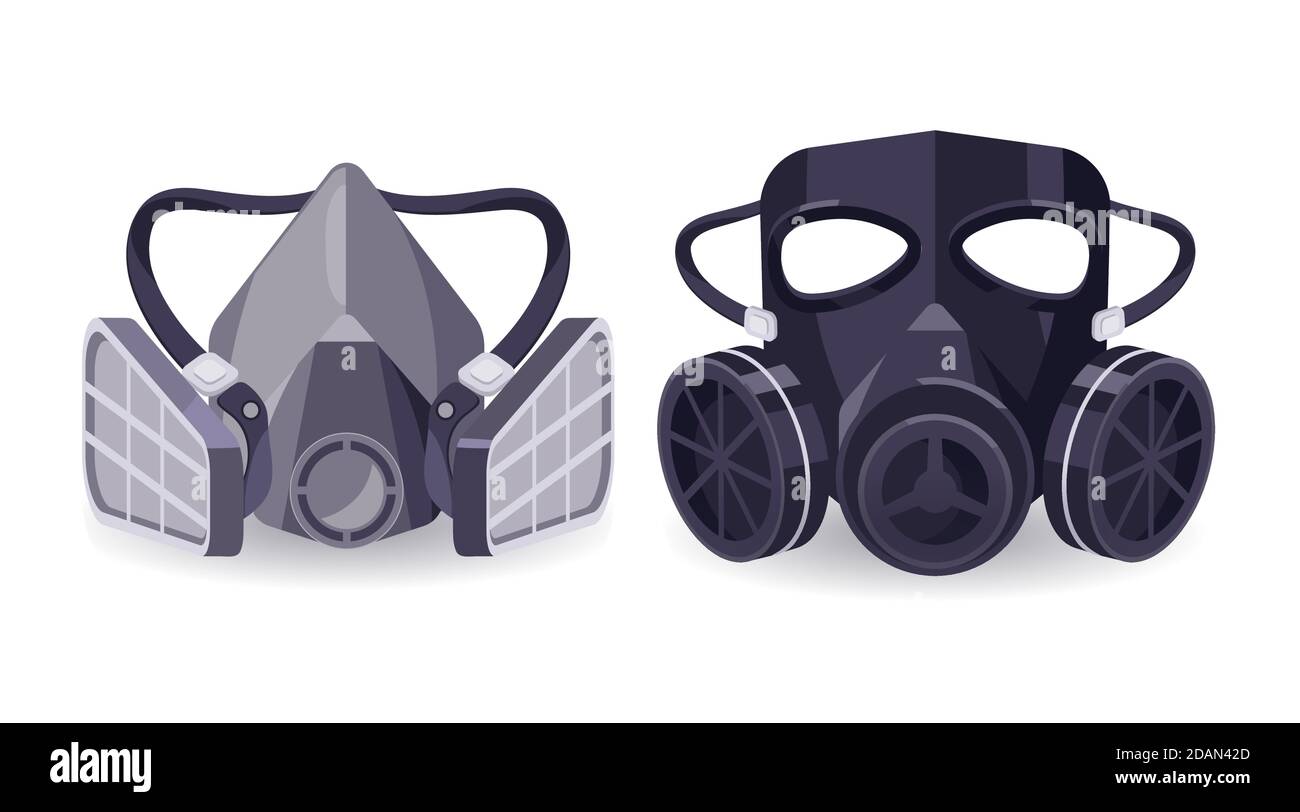 Gas mask respirator illustration Vector Stock Vector Image & Art - Alamy