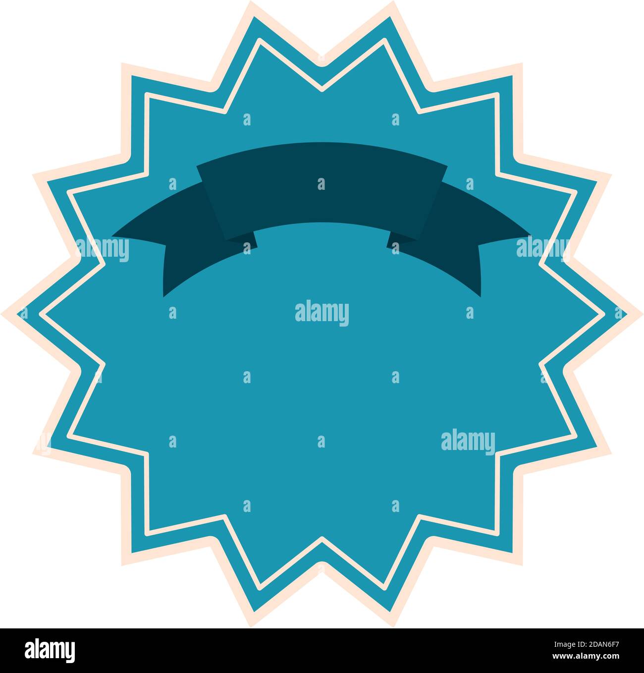 seal stamp of light blue color with a ribbon Stock Vector Image & Art ...