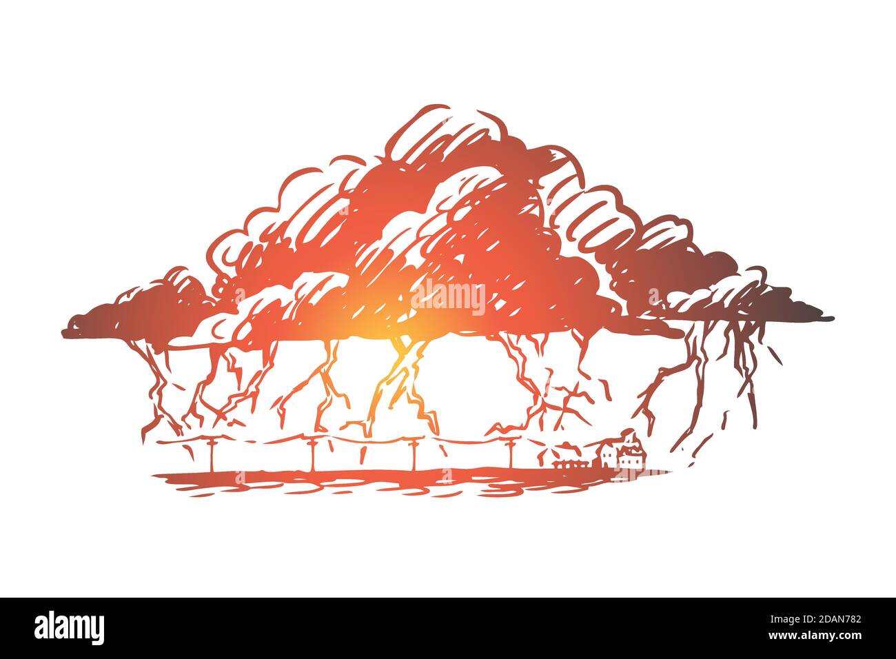 Lightning Storm Drawing At Getdrawings Free Download