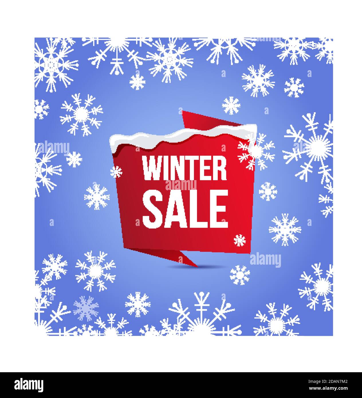 Flat design winter sale illustration Vector Stock Vector Image & Art ...