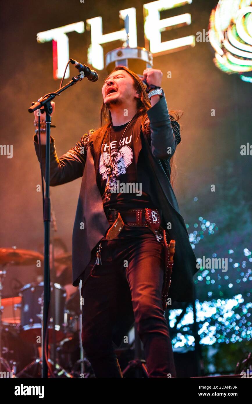 Las Vegas Nevada, October 18, 2019 – Asian rockers, The HU performing ...