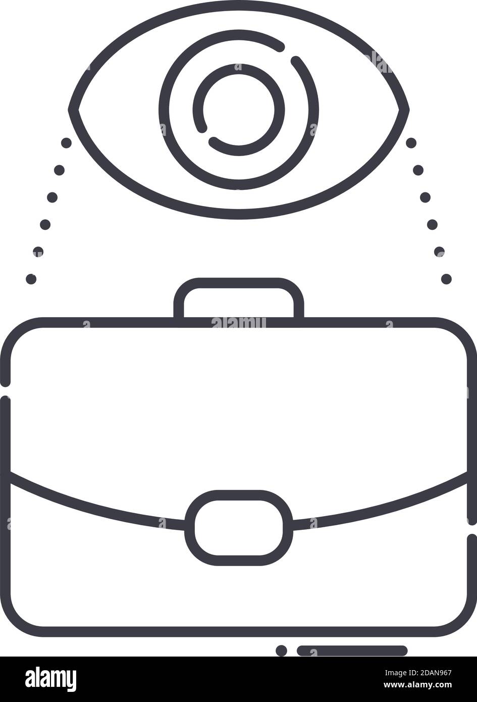 Business providence icon, linear isolated illustration, thin line ...