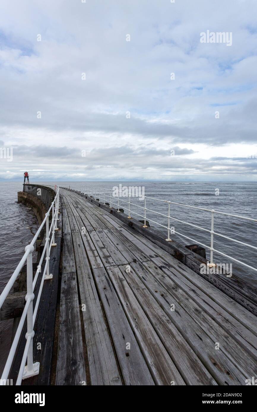 Pier, Whitby, North Yorkshire, UK Stock Photo - Alamy