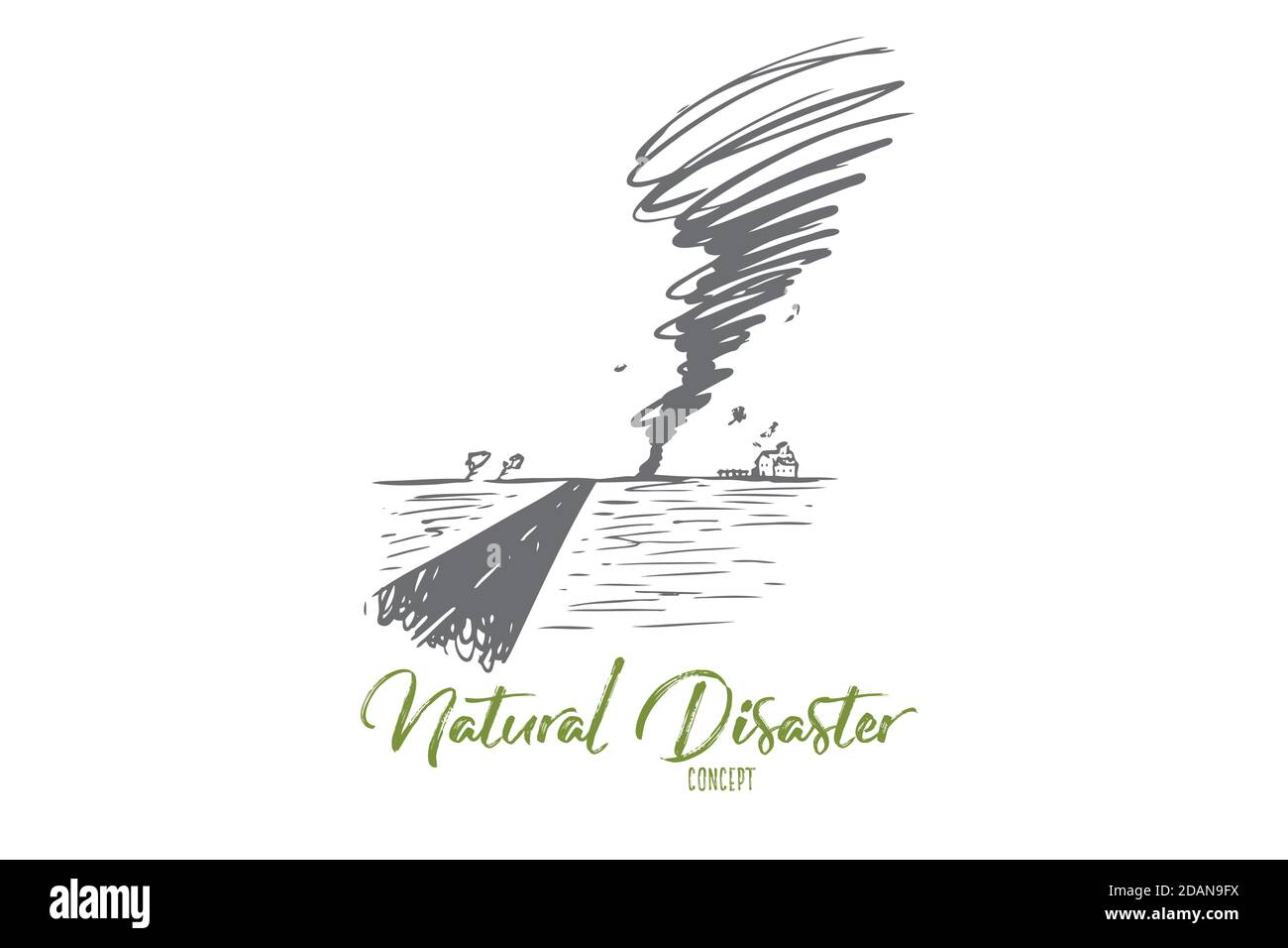 Field storm damage Stock Vector Images - Alamy