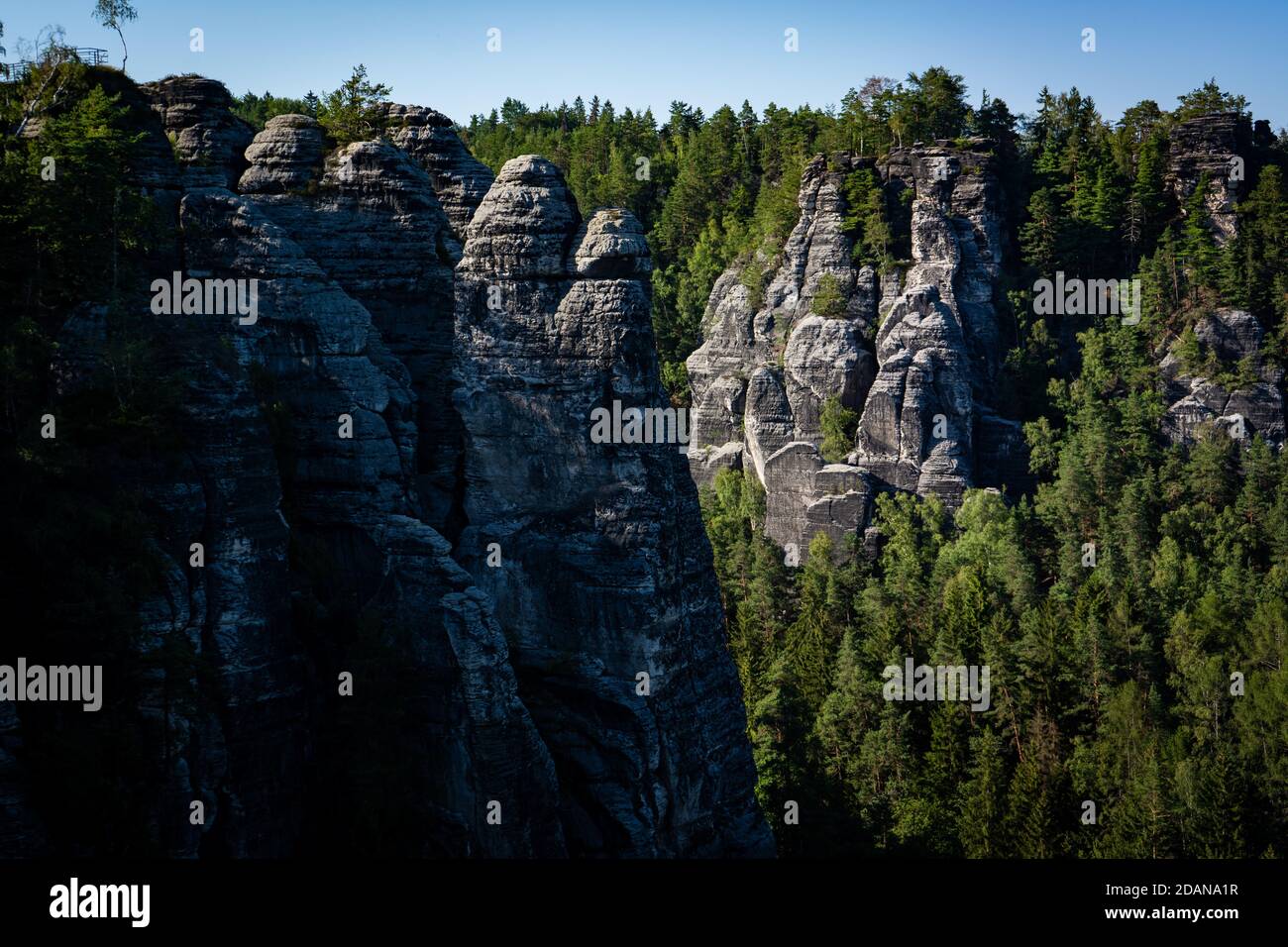 rock formation in Saxon Switzerland Germany Stock Photo - Alamy