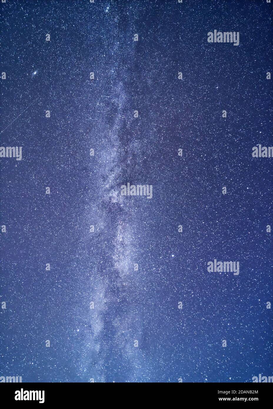 Milky Way band in sky above Scotland Stock Photo - Alamy