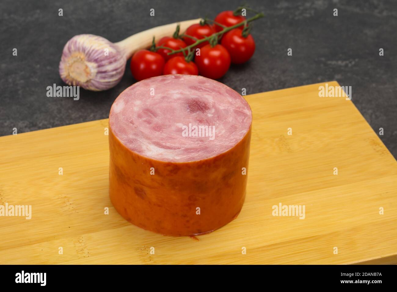 Natural ham made from pork meat Stock Photo - Alamy
