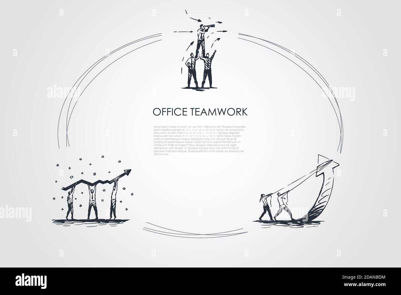 Businessman looking coworker Stock Vector Images - Alamy