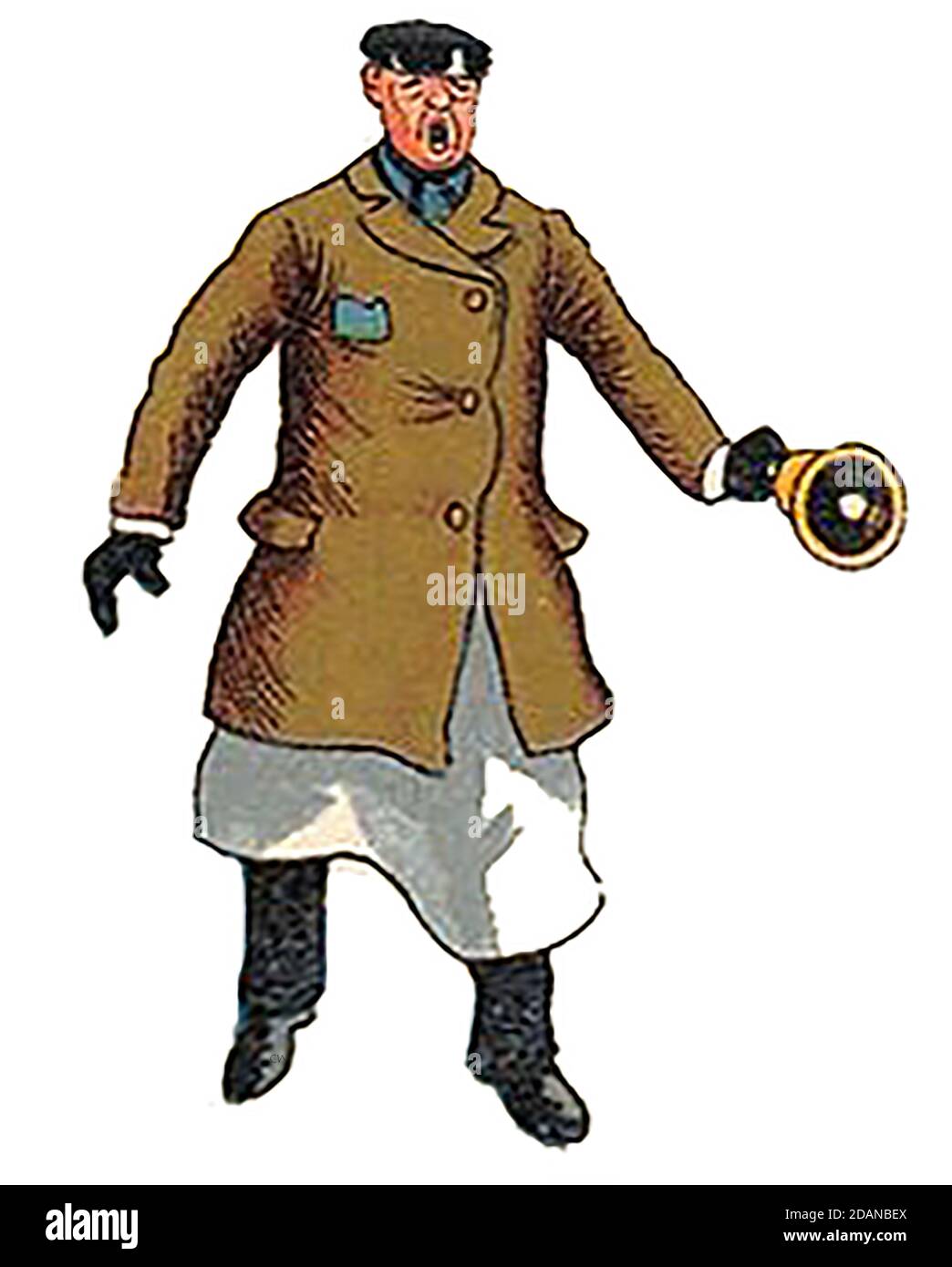 Old man ringing bell Cut Out Stock Images & Pictures - Alamy