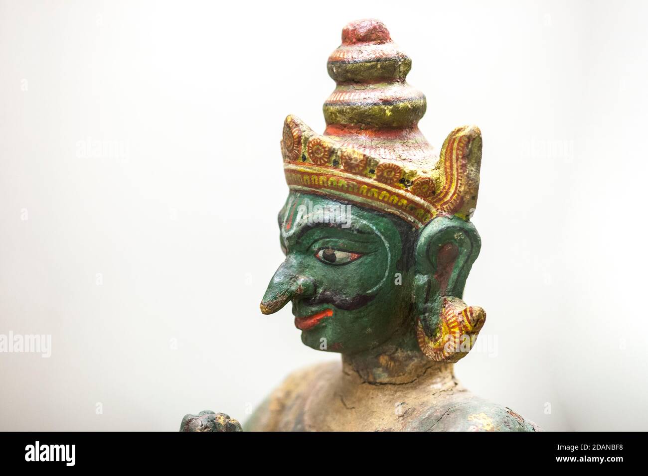 Madrid, Spain - Dec 18th, 2018: Garuda bird, in prayerful position ...