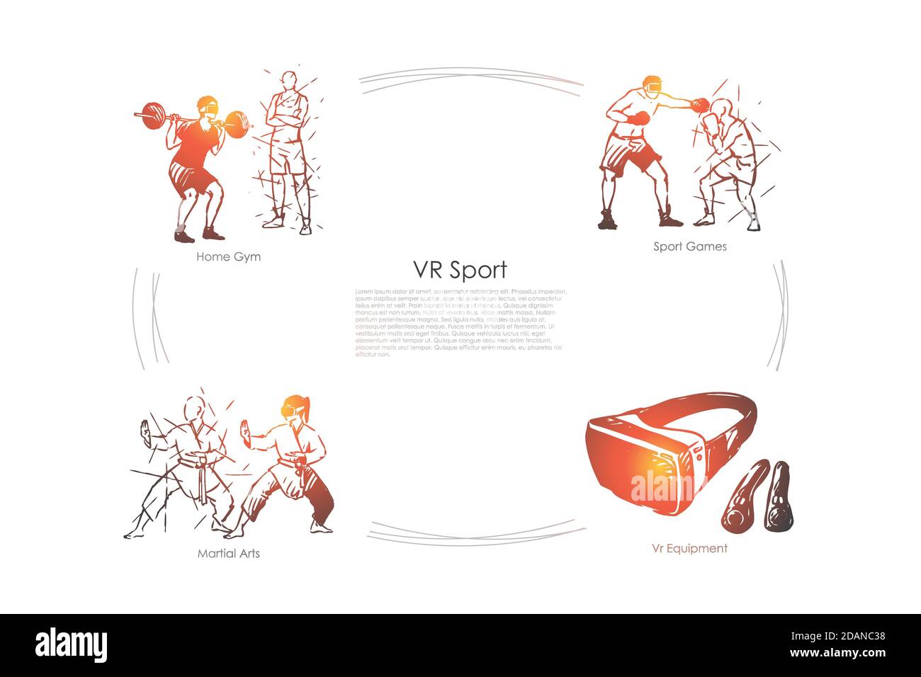 Vr gym Stock Vector Images - Alamy