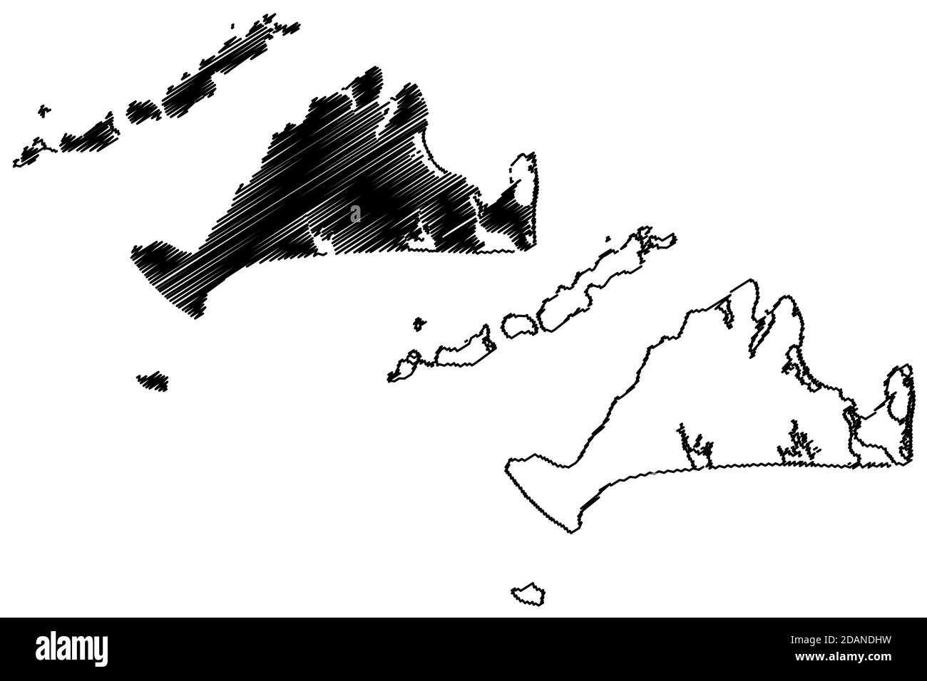 Map marthas vineyard Stock Vector Images - Alamy