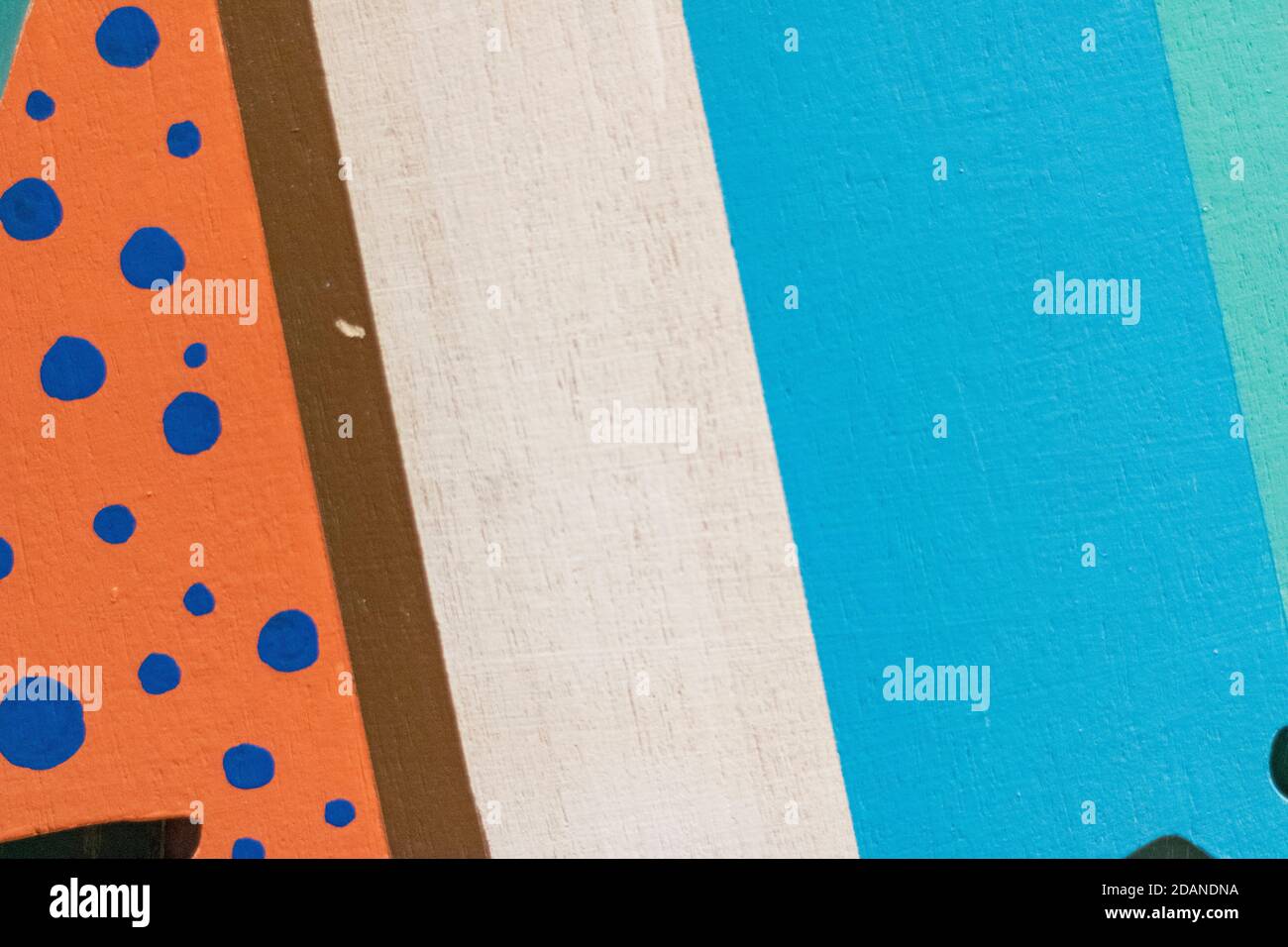 The colorful strip pattern of wooden wall Stock Photo - Alamy