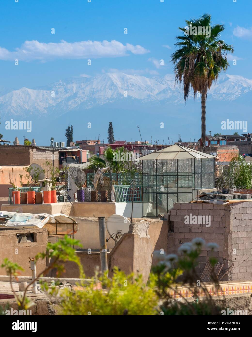 Marrakesh city view hi-res stock photography and images - Alamy