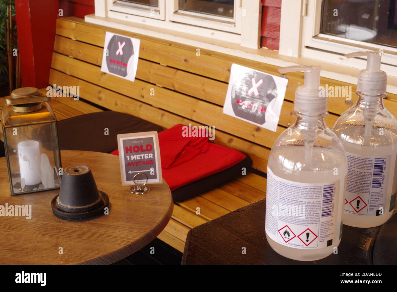 Bar in Norway / Norge, closed because of Covid 19 Stock Photo - Alamy