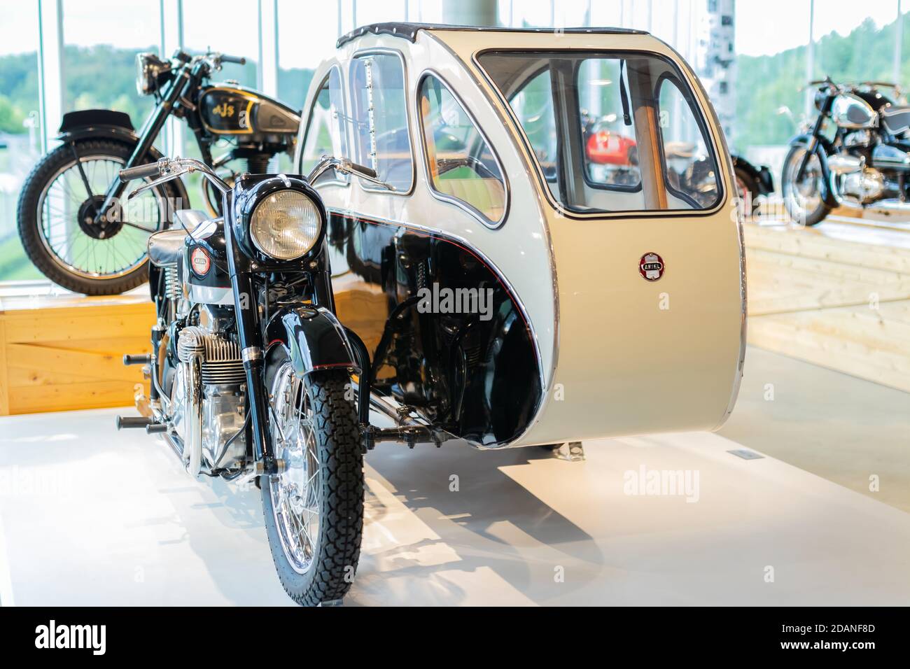 motorbike and sidecar at the Barber Motorsport museum Leeds Alabama ...