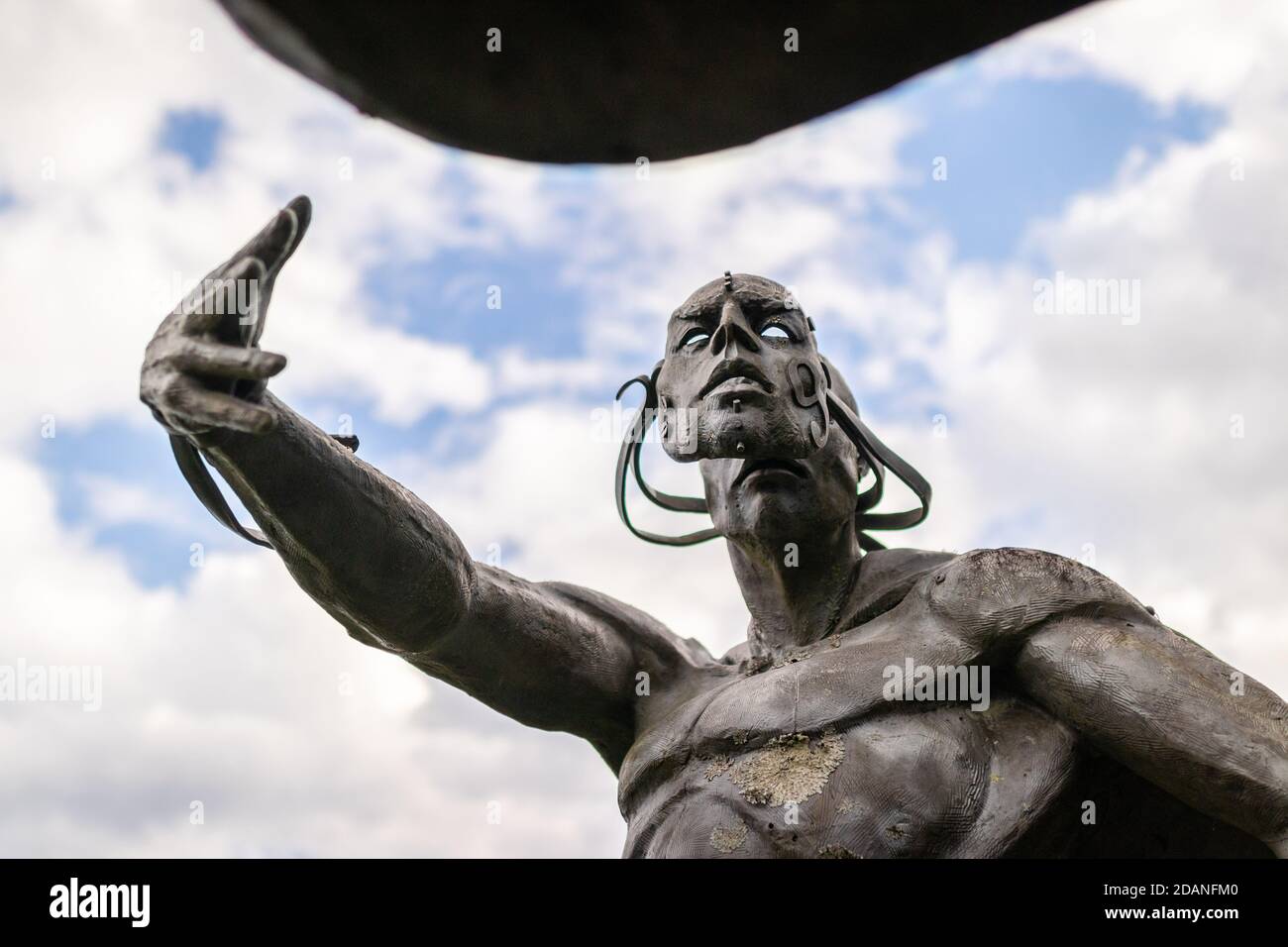 The Chase stainless steel sculpture and statues of wheeled warrior by ...