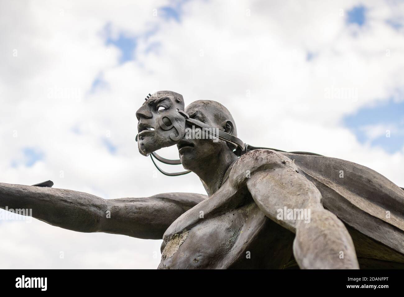 The Chase stainless steel sculpture and statues of wheeled warrior by ...