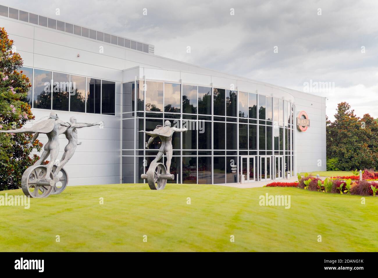 The Chase stainless steel sculpture and statues of wheeled warrior by ...