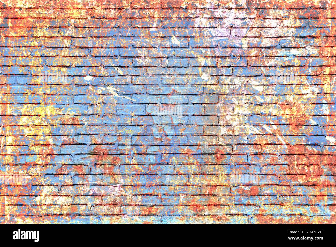 Painted brick wall texture hi-res stock photography and images - Alamy