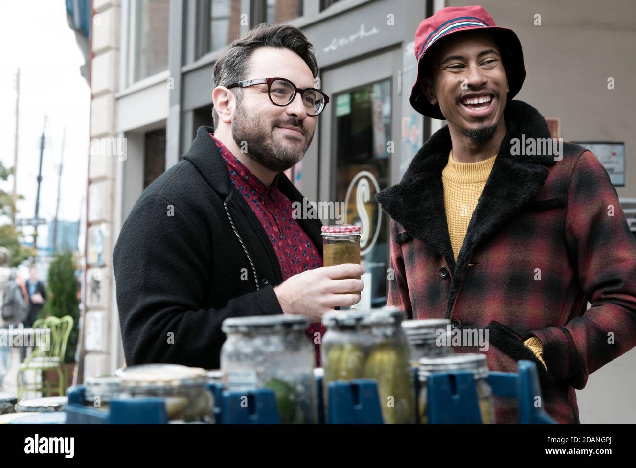 ELIOT GLAZER and KALEN ALLEN in AN AMERICAN PICKLE (2020), directed by BRANDON TROST. Credit ...