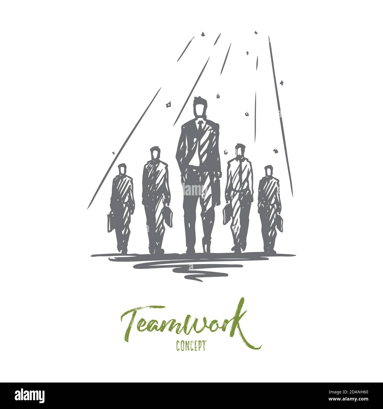 Teamwork, together, leadership, recruiting, human resources concept ...