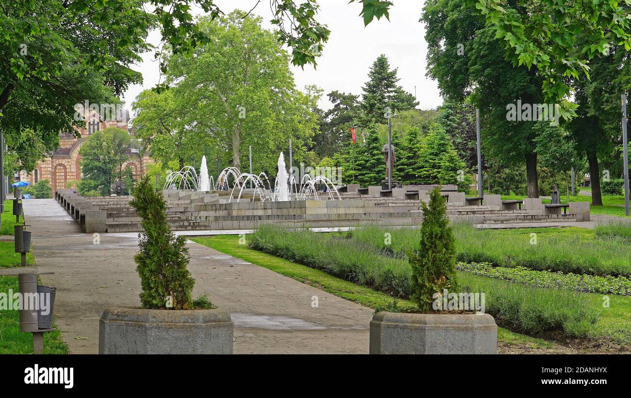 Tasmajdan park in city centre Belgrade Serbia Stock Photo - Alamy